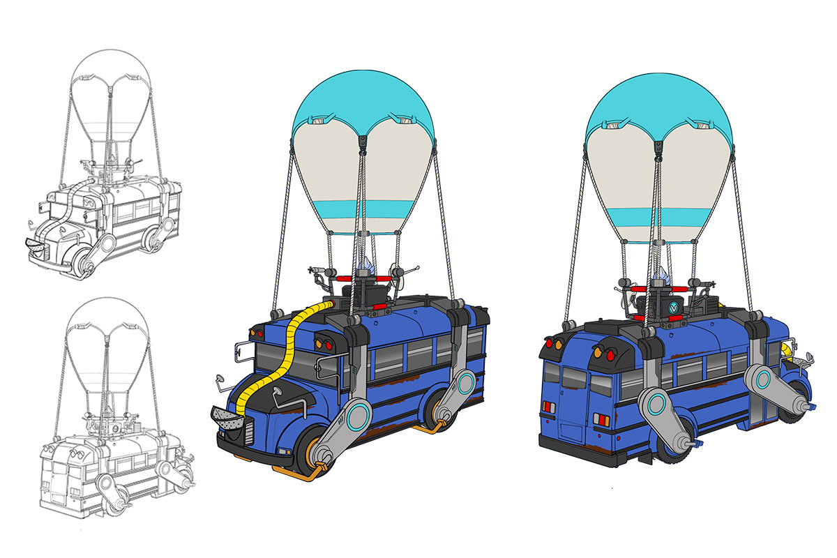 Fortnite: Battle Bus Play-set & Concepts – Michael Moore